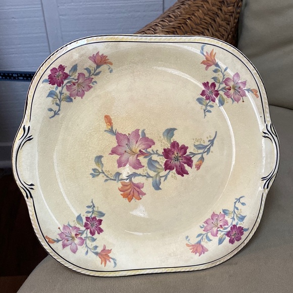 Kitchen | Vintage Rounded Edge Square Serving Plate | Poshmark